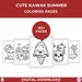 Cute Kawaii Summer Coloring Pages, 150 Kawaii Coloring Pages for Kids ...