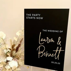 Custom Wedding Acrylic Sign | Welcome Sign With 3D Names | Custom ...