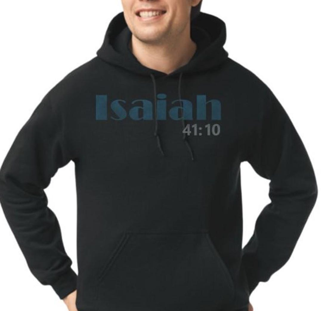 Bible Verse Hoodie, Black Sweatshirt, Your Choice of 10 Verses to Pick ...