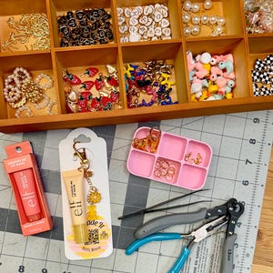 ELF Honeydew (green) Lip Balm With Charms and Name Personalization - Etsy