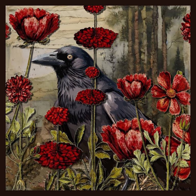 Crow Upholstery Material - Etsy