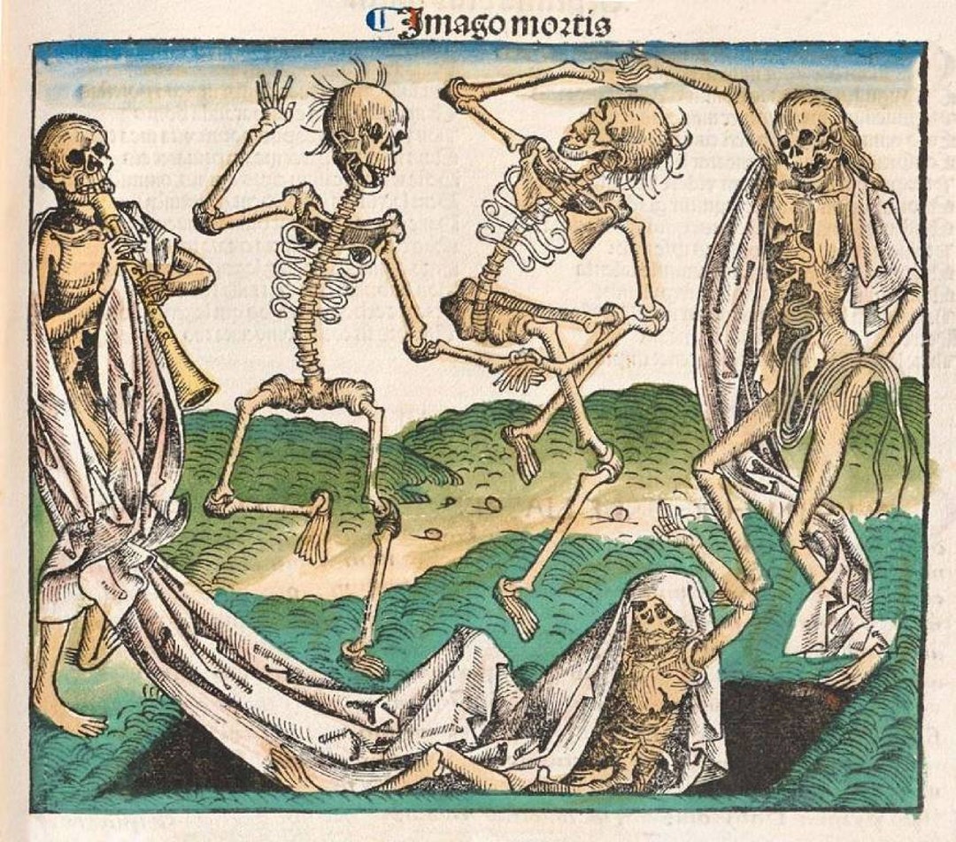 250. Crazy Quilt COTTON Swatch Skellies Medieval Halloween Goth Sepia 9 ...