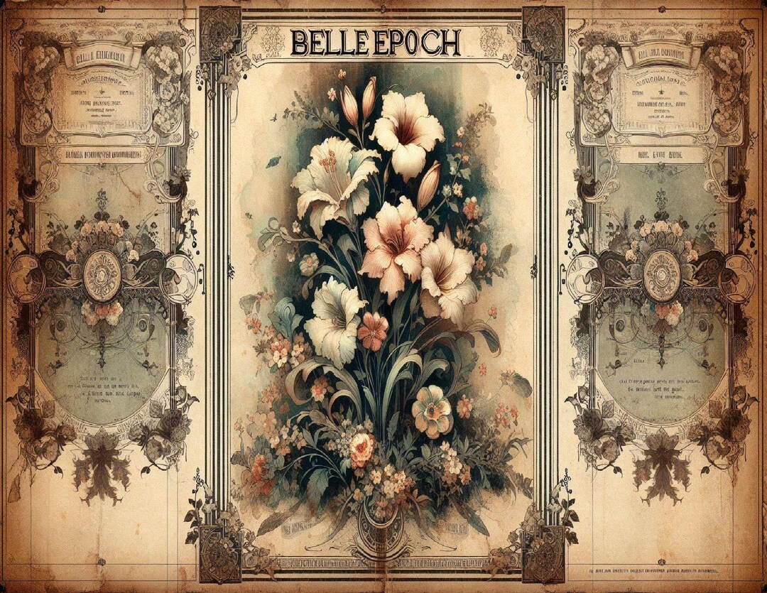 Belle Epoch Junk Journal Kit: French Ephemera, Paper Crafts (PDF ...