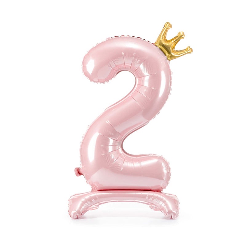 Number Balloons With Crown - Etsy