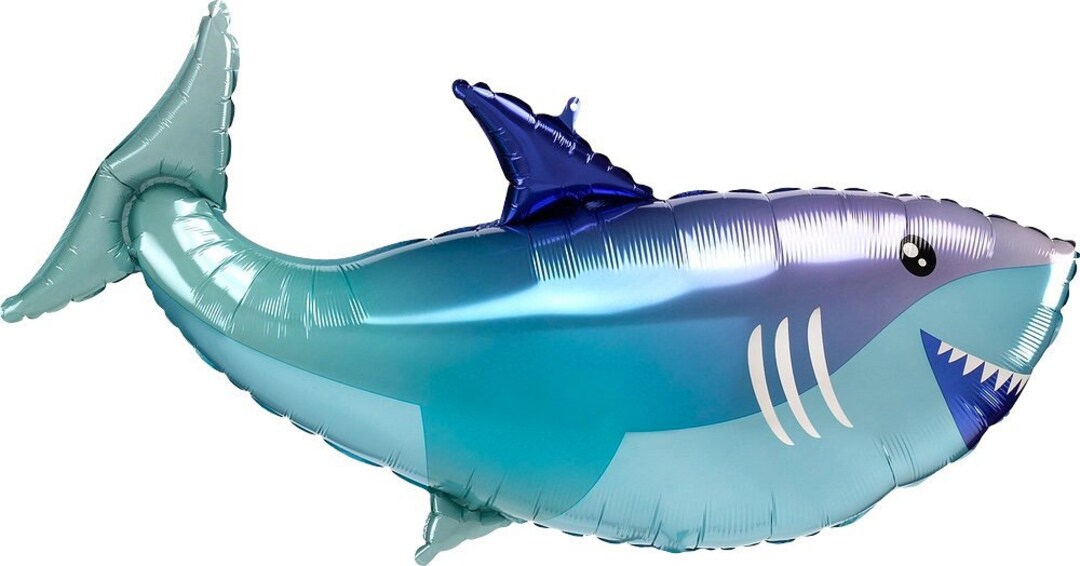 Shark 38", Supershape Foil Shark Balloon, Party Decor, Birthday Decor ...