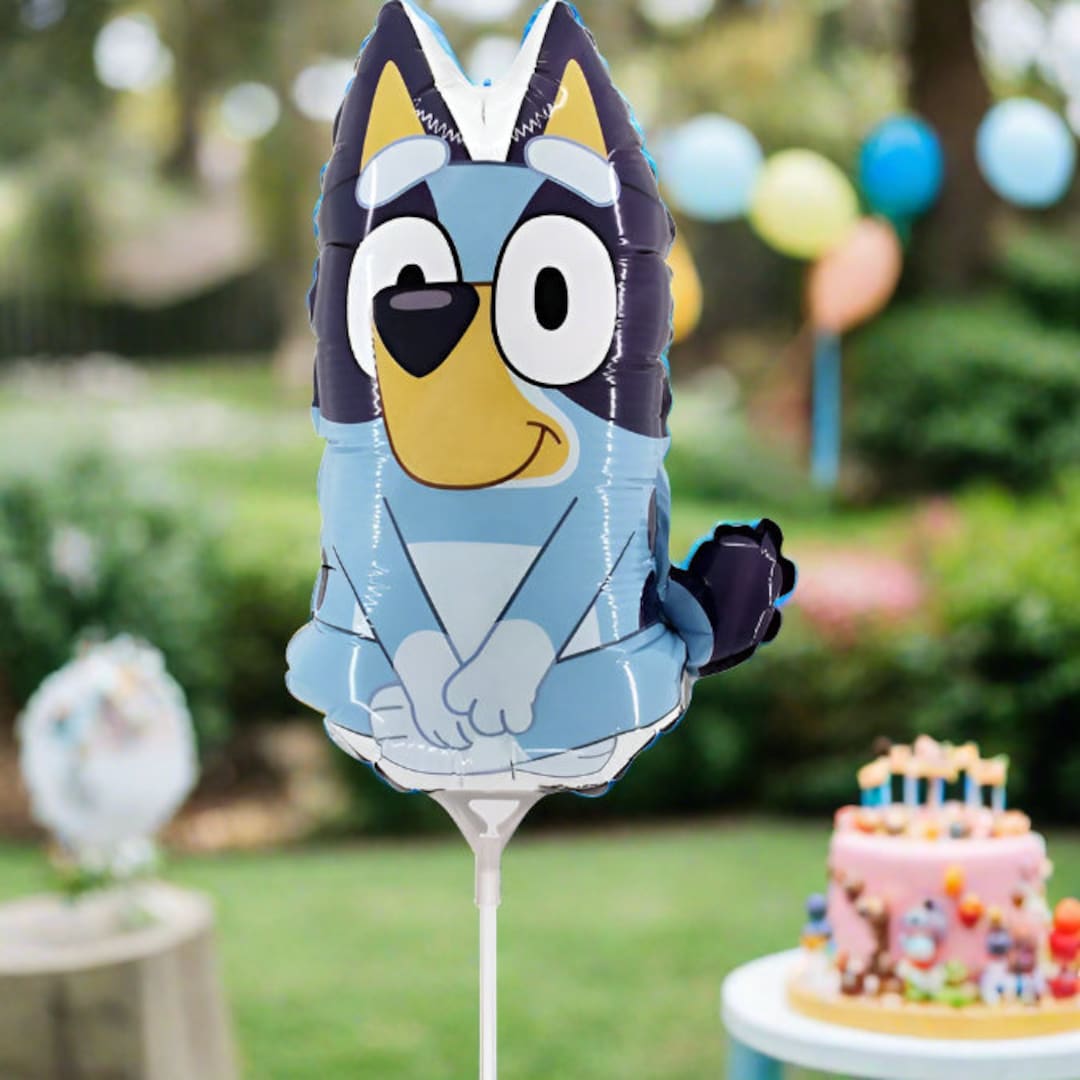 Bluey Mini Foil Balloon 14", Bluey Birthday, Bluey Party Decorations ...