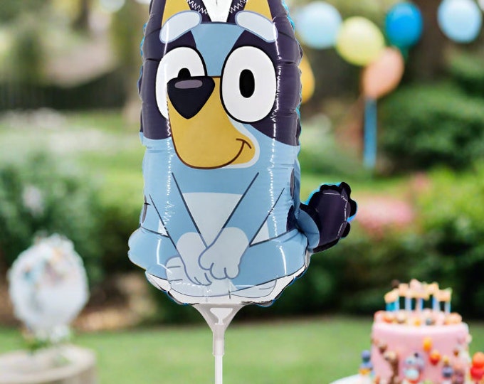 Bluey Mini Foil Balloon 14", Bluey Birthday, Bluey Party Decorations ...