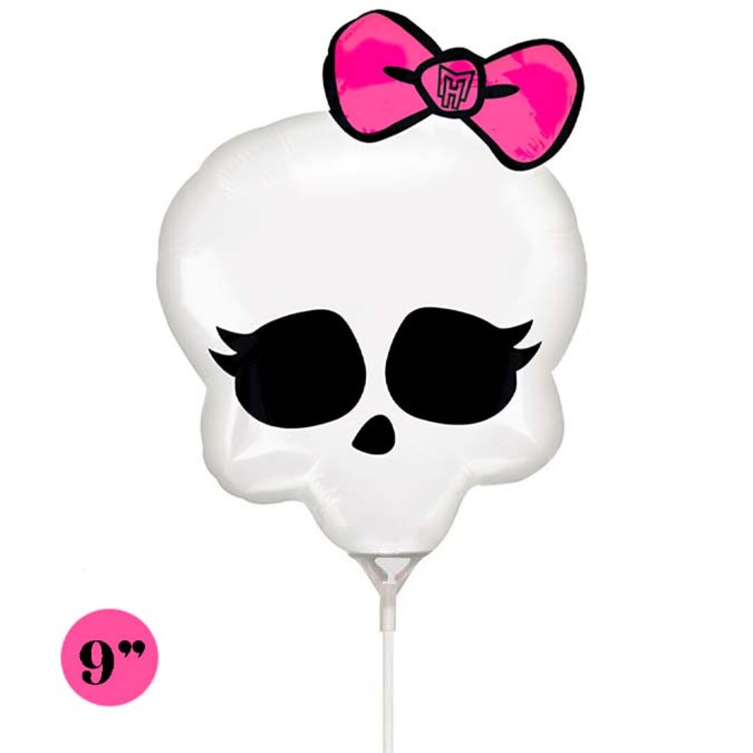 Mini Monster High Skullette 9 Foil Balloon, Monster High Birthday ...