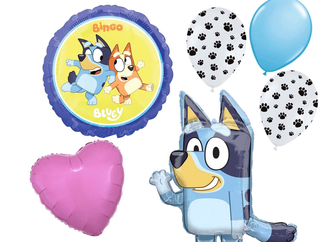 Bluey and Bingo Balloon Set, Bluey Balloon, Bluey Birthday Balloon ...