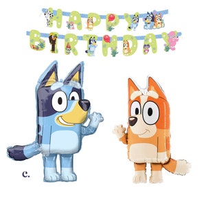 Bluey and Bingo Balloons, Bluey Birthday Decorations, Bluey Birthday ...