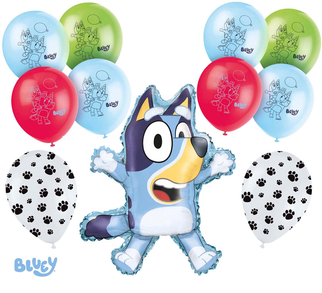 Bluey Birthday Balloon Bundle , Bluey Birthday,bluey and Bingo ...
