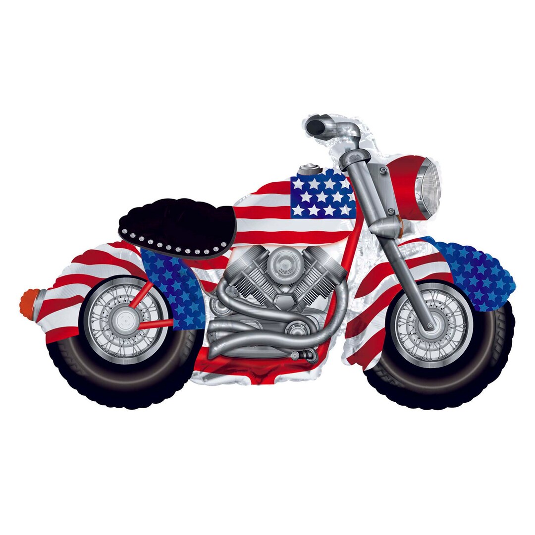 Patriotic Motorcycle Birthday Party, Fourth of July Motorcycle Summer ...