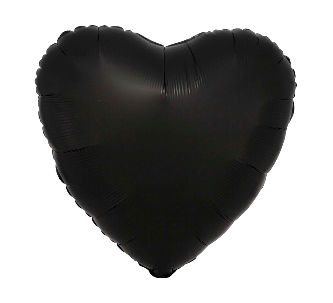 Black Heart Balloon, 18" Satin Onyx, Gothic Wedding Decor - Etsy