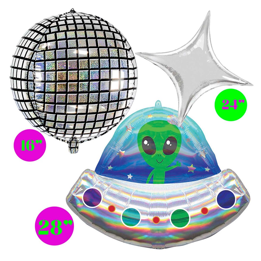 Disco Party, Alien U.F.O Theme Party, Space Dance Party, Disco Ball ...