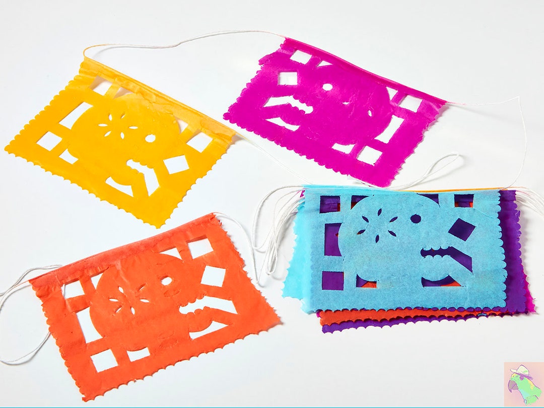 Day of the Dead Papel Picado Dia De Los Muertos Banner Mini Papel ...
