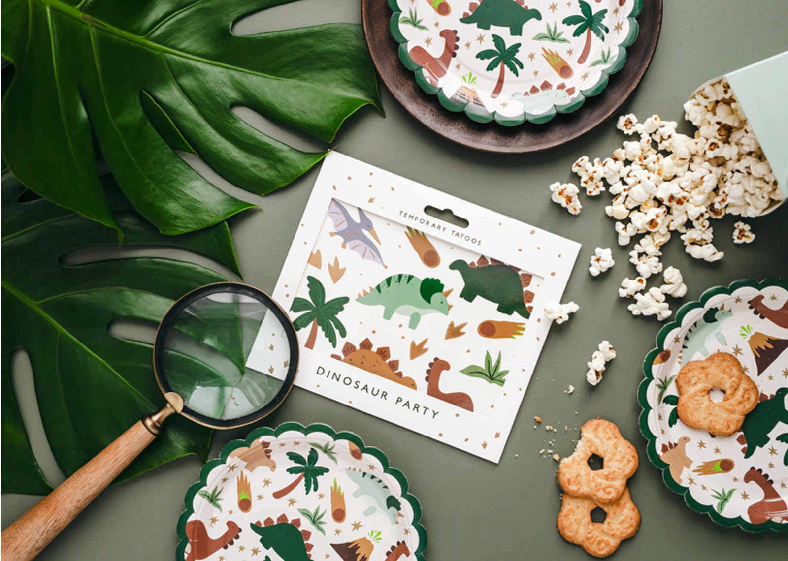Dinosaur Party Plates, Dinosaur Plates, T REX Party Theme Tableware ...
