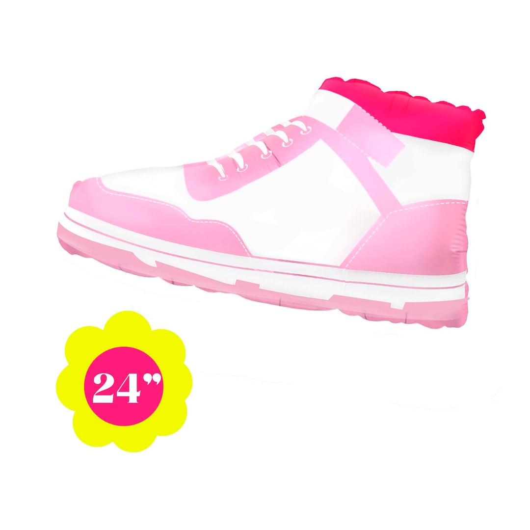 Pink Sneaker Balloon, Sporty Girl Party Decoration, Sports Birthday ...