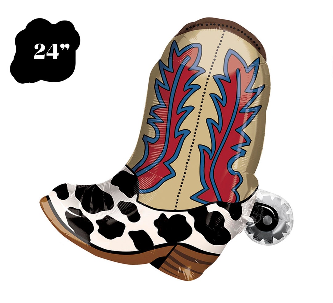 24" Cowboy Boot Balloon, Western Birthday Party Decor - Etsy