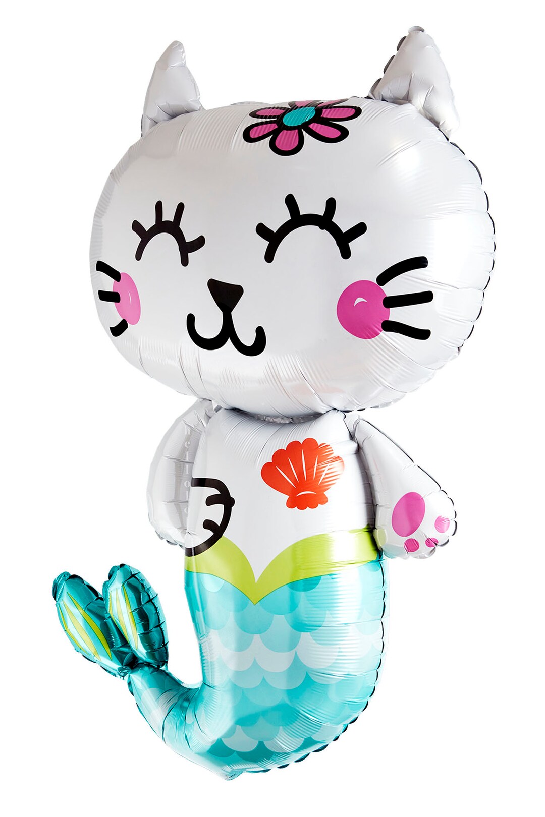 Mermaid Cat Balloon, Jumbo Cat Foil Balloon, Kids Pool Party, Mermaid ...