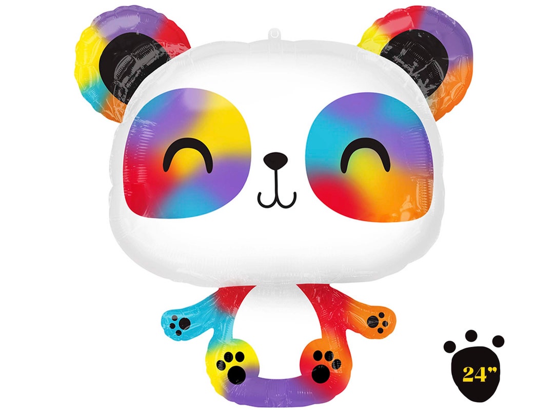 24" Panda Foil Balloon, Panda Party, Panda Bear Birthday Decoration ...