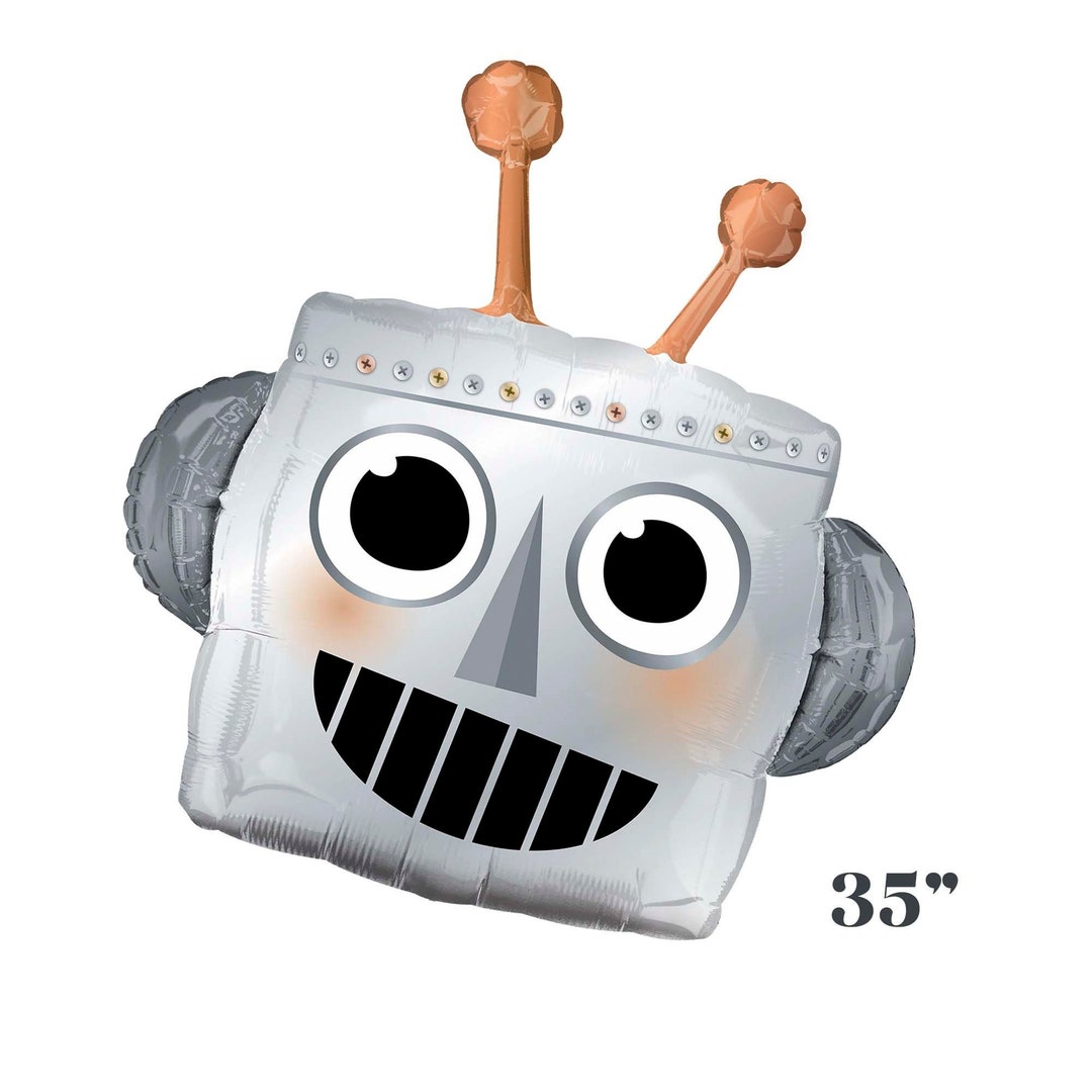 35 Robot Balloon, Robot Party Decor, Robot Birthday Party Theme ...