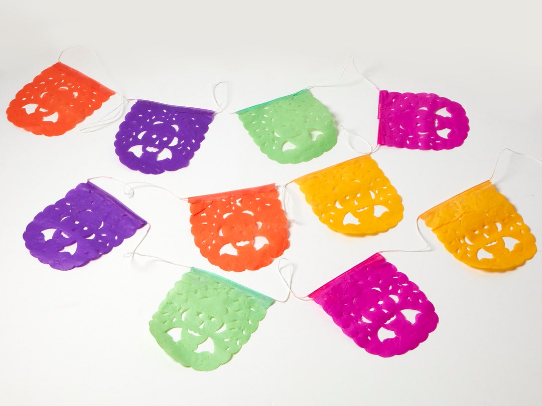Day of the Dead Papel Picado Dia De Los Muertos Banner Mini Papel ...