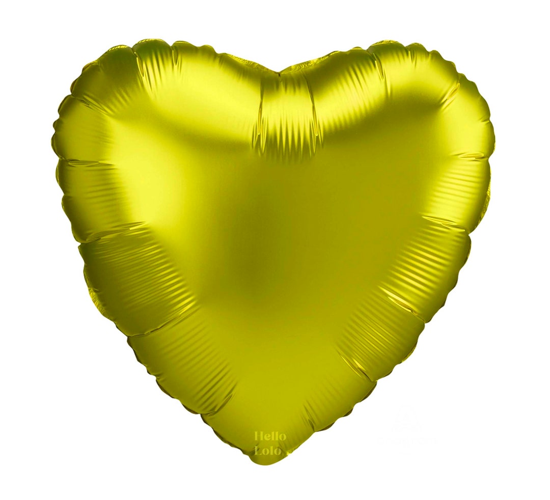 Satin Luxe Lemon Heart Balloon, Lemon Theme Party, Limoncello Brunch ...