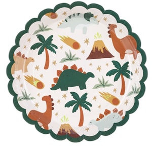 Dinosaur Party Plates, Dinosaur Plates, T REX Party Theme Tableware ...