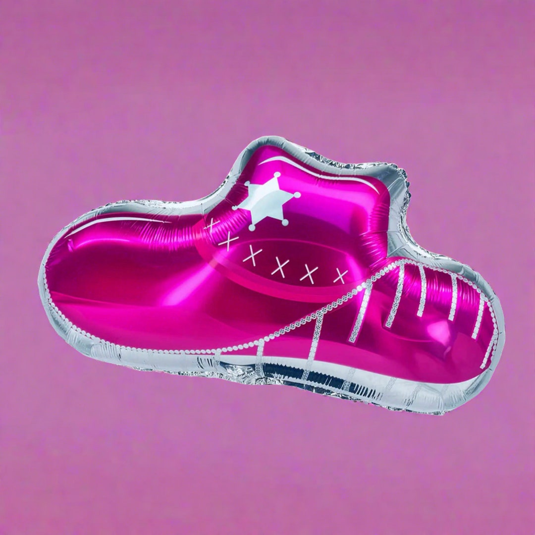 Cowgirl Hat Balloon 27", Western Party Decorations, Nash Bash Birthday ...