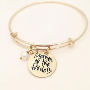 Mother of the Bride Bracelet - Mother of the Bride Gift - Gift for Mom ...