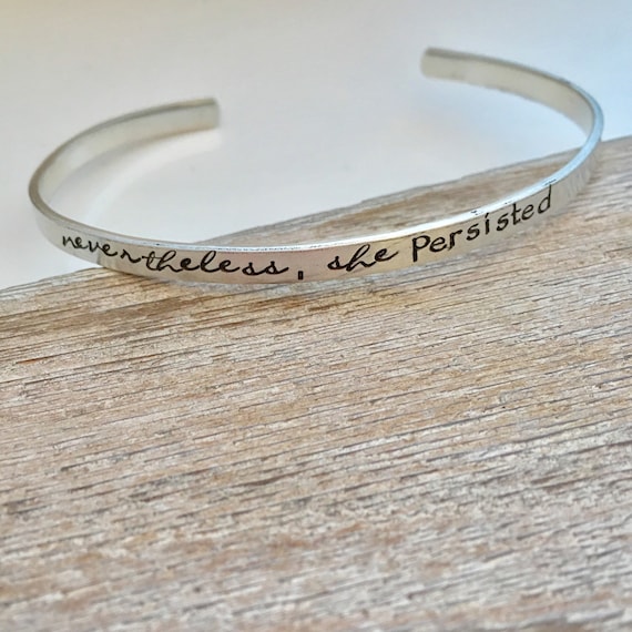 Nevertheless she persisted bracelet store