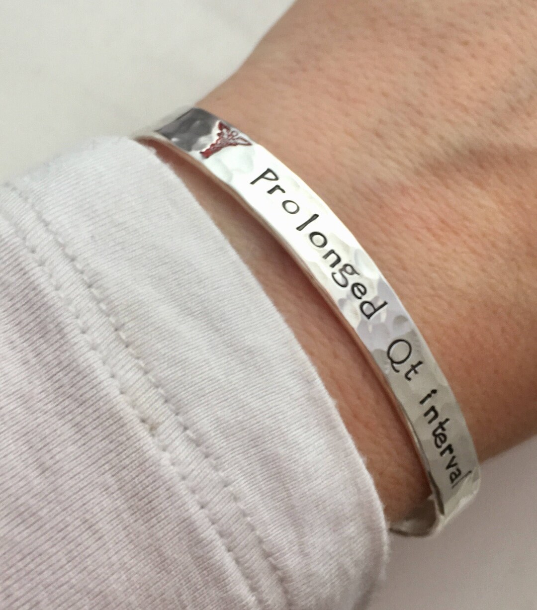 Custom Medic Alert Bracelet Personalized Bracelet - Hand Stamped ...