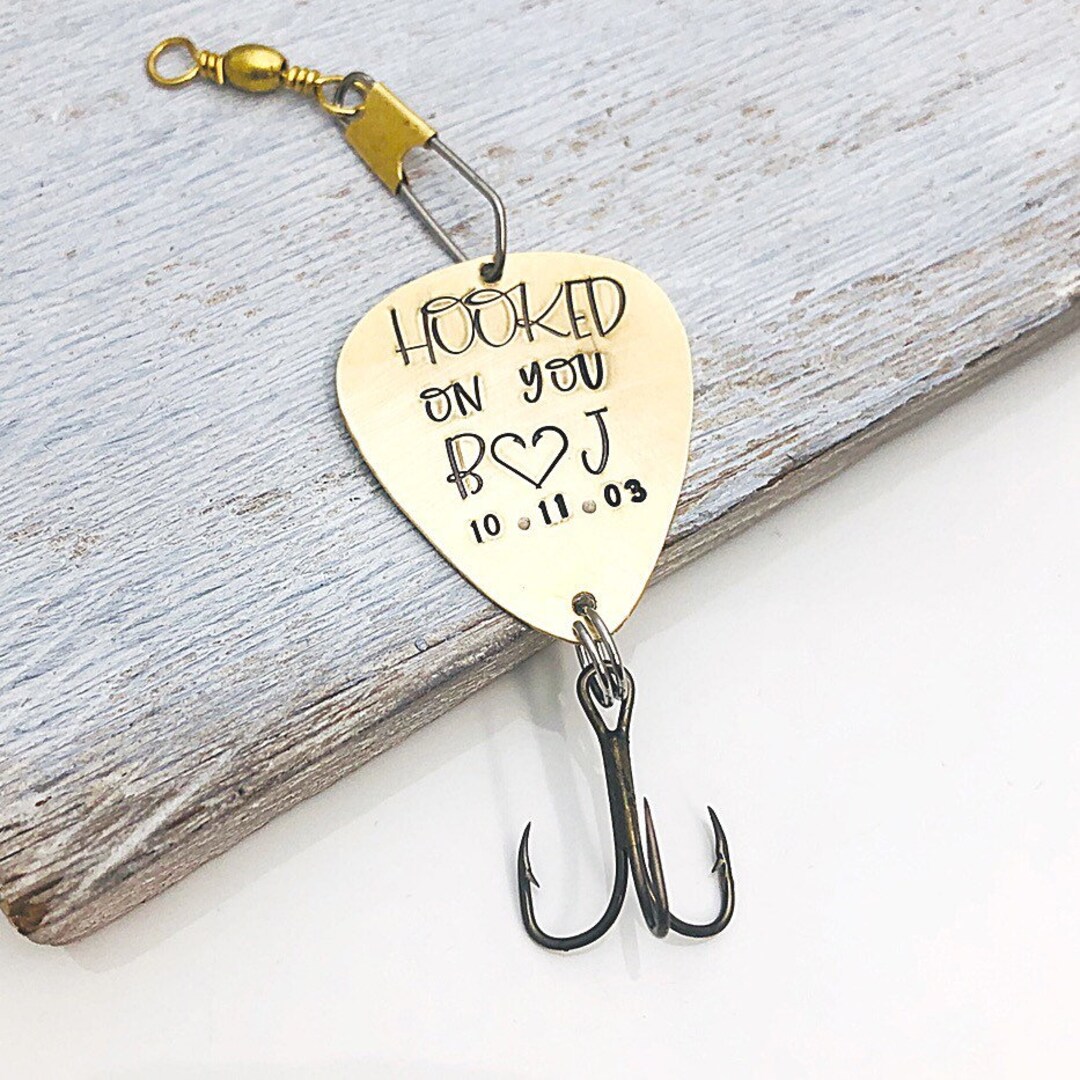 Hooked on You - Valentines Gift Ideas - Personalized Fishing Lure ...