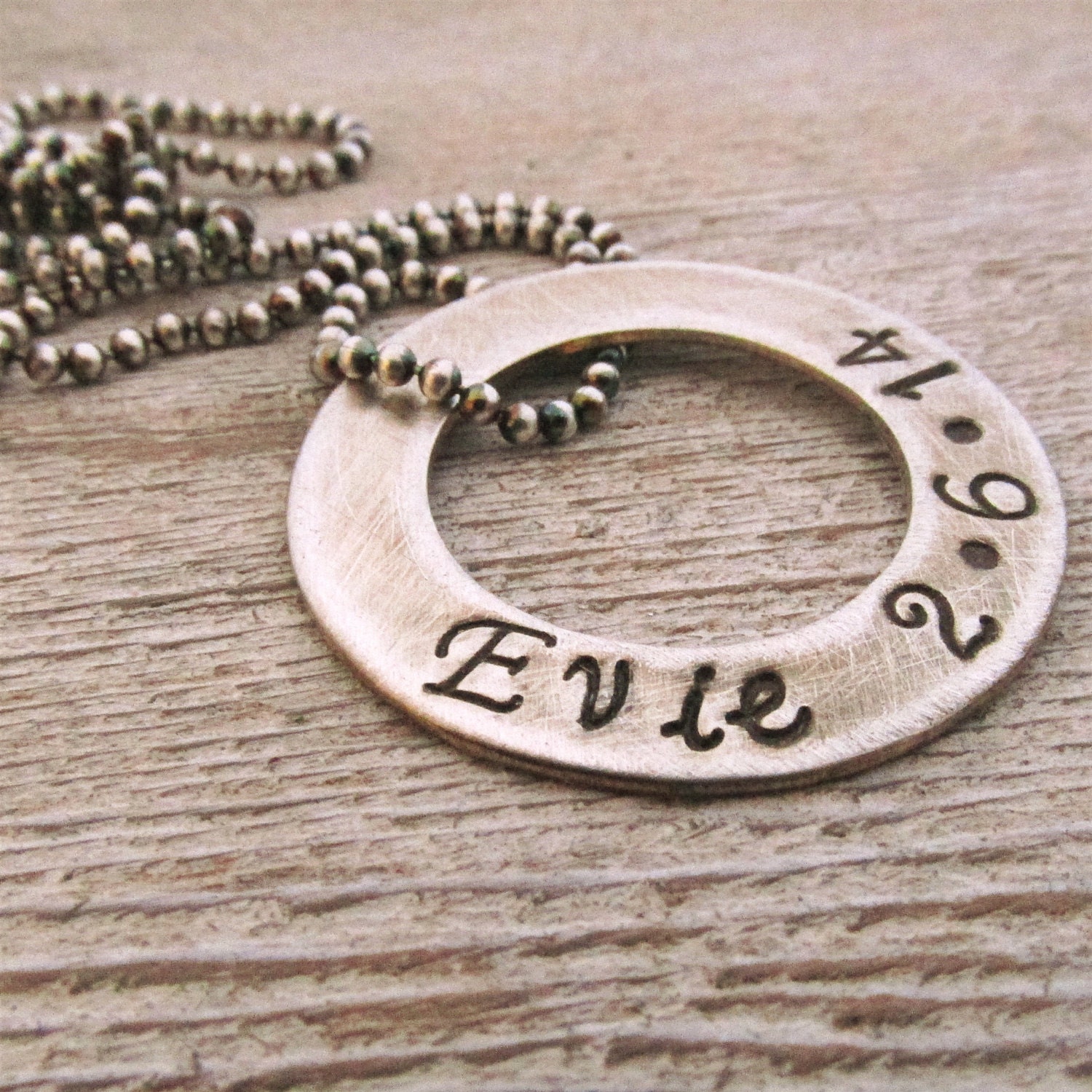 Stamped Washer Jewelry