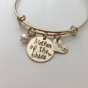 Mother of the Bride Bracelet - Mother of the Bride Gift - Gift for Mom ...