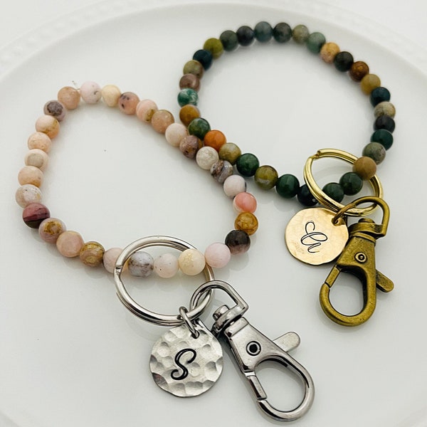 Gemstone Keychain - Etsy