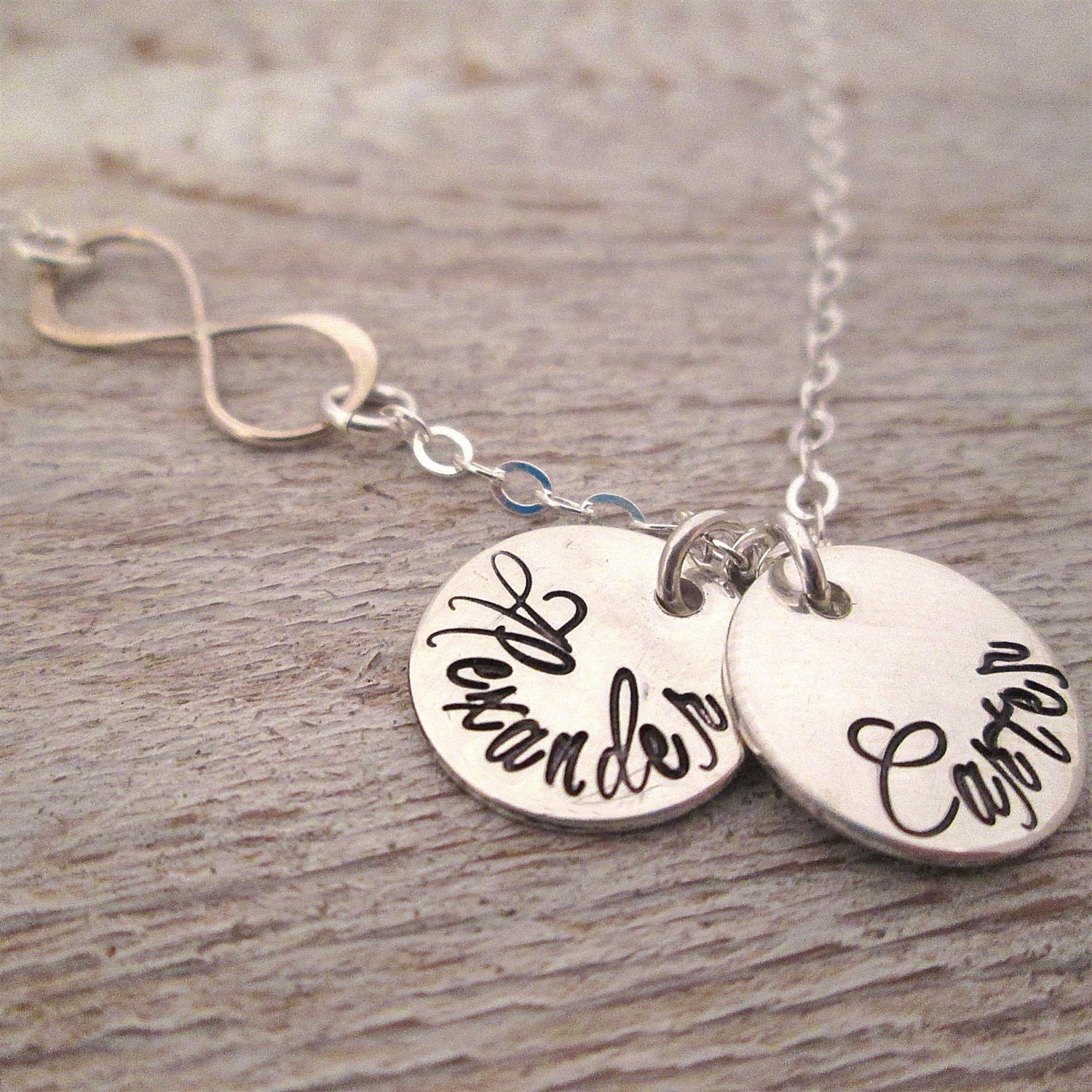 Infinity Mother's Necklace Mothers Jewelry Hand - Etsy