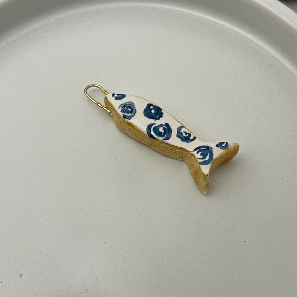 Handmade, Handpainted Clay Fish Charm, Colorful Charms, Add a Charm for ...