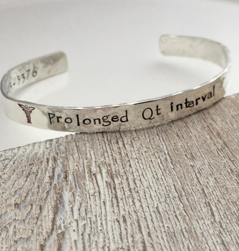 Custom Medic Alert Bracelet Personalized Bracelet - Hand Stamped ...