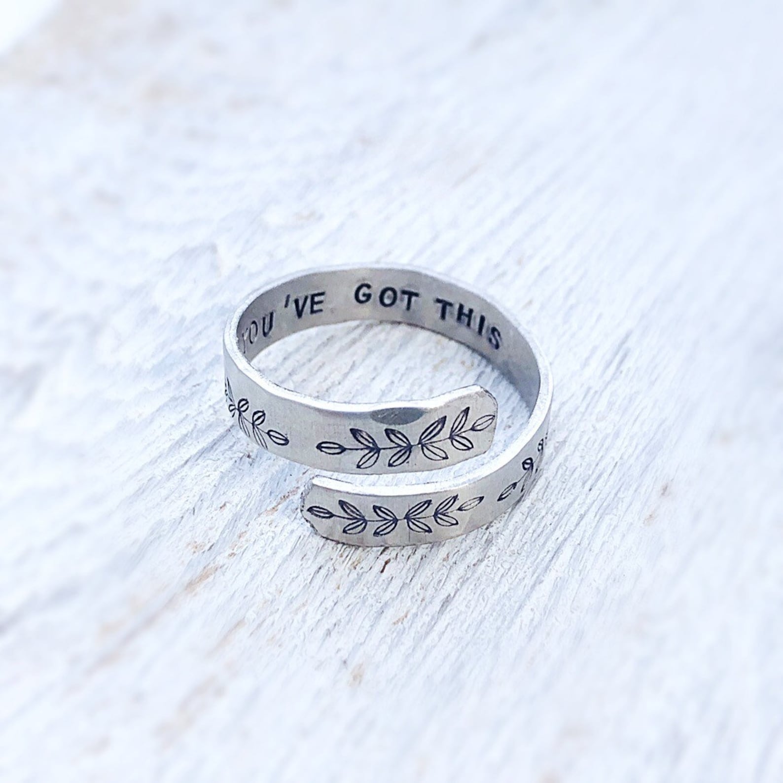 Adjustable Ring Hidden Message Ring You've Got This - Etsy