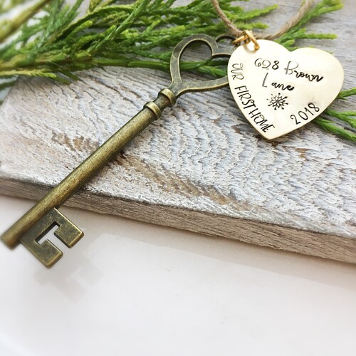 Personalized New Home Ornament/key Ornament / First Home - Etsy