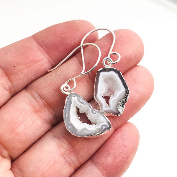 White Geode Slice - Etsy