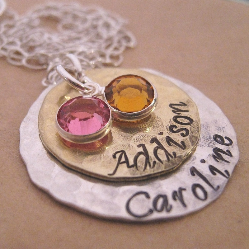 Flower Mixed Metal Necklace - Etsy