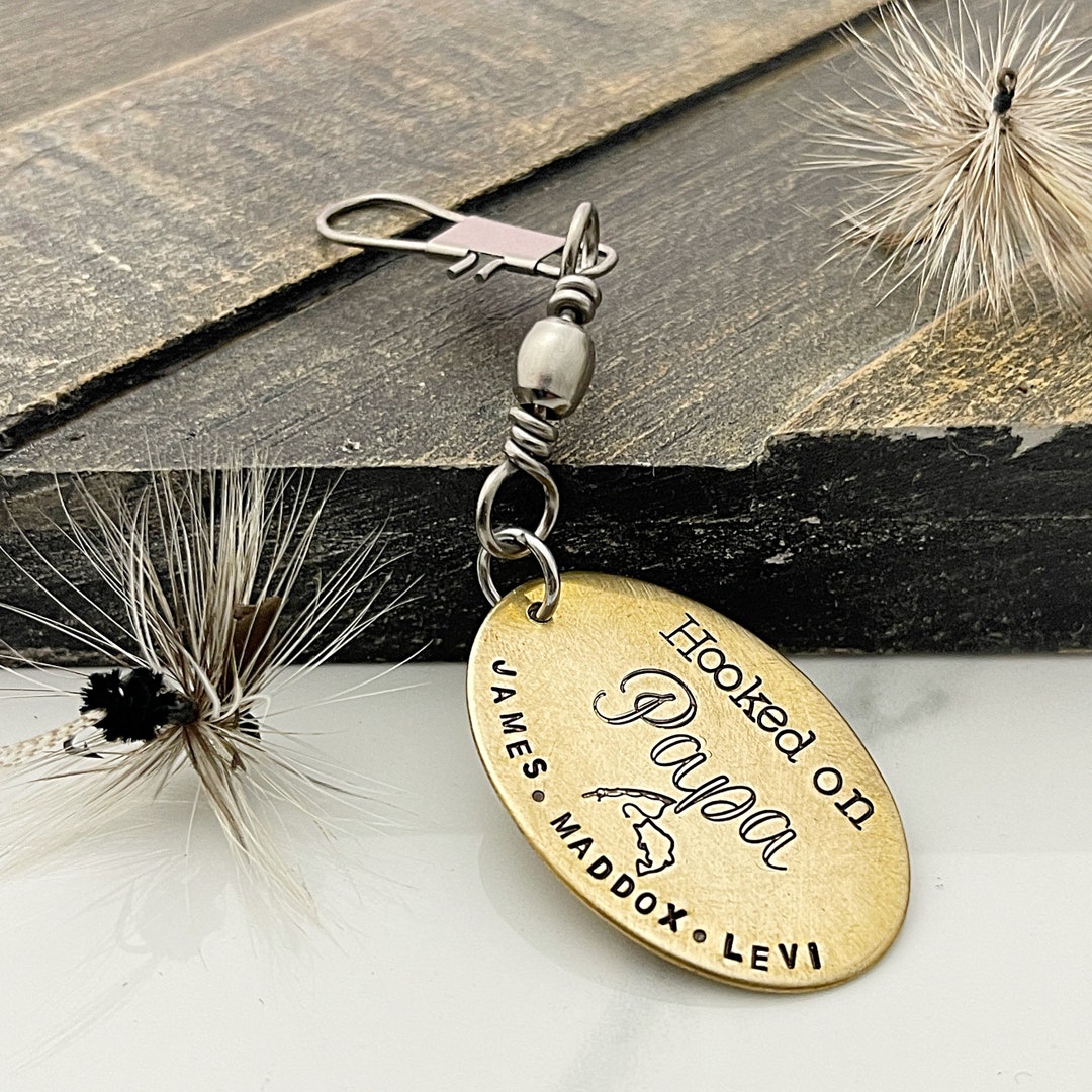 Gift for Dad, Grandpa, Papa, Personalized Dad Grandfather Keychain for ...