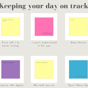 Fun Post-it Notes | Office Sticky Notes | Post-it Notes for Work ...