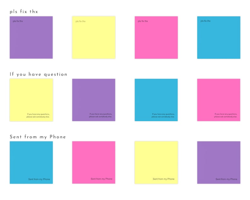 Fun Post-it Notes | Office Sticky Notes | Post-it Notes for Work ...