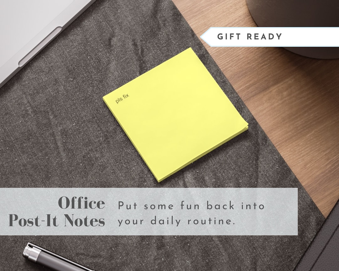 Fun Office Post-it Notes | Office Sticky Notes | Post-it Notes for Work ...
