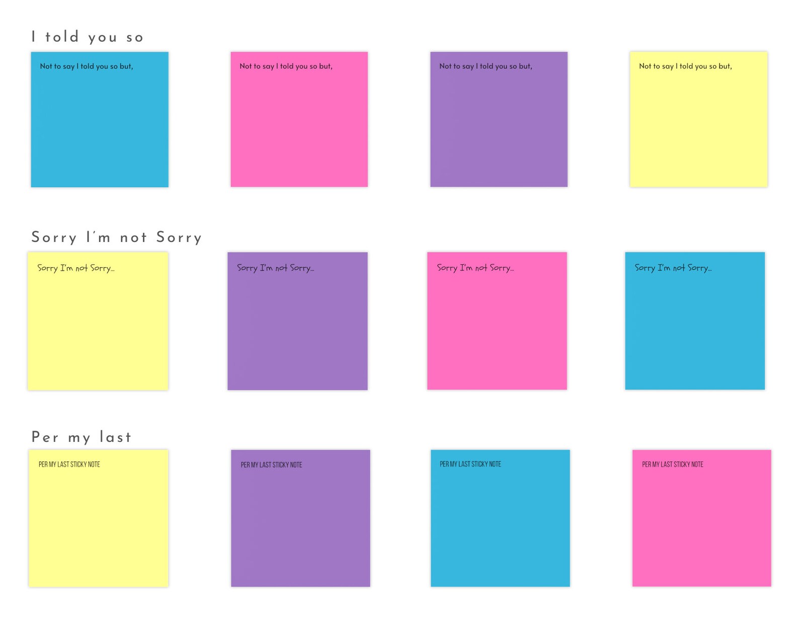 Fun Office Post-it Notes | Office Sticky Notes | Post-it Notes for Work ...