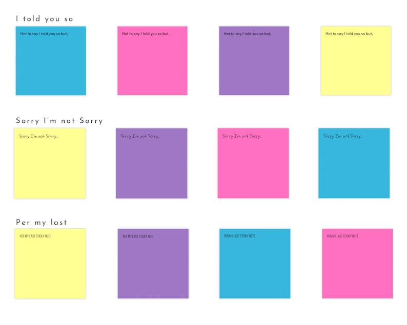 Fun Post-it Notes | Office Sticky Notes | Post-it Notes for Work ...