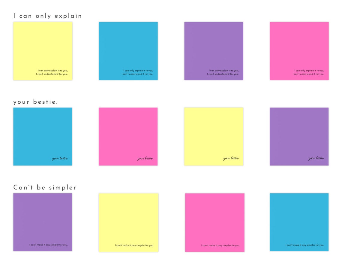 Fun Post-it Notes | Office Sticky Notes | Post-it Notes for Work ...